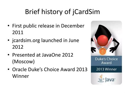Jcardsim Development Platform For Java Card Applications Ppt