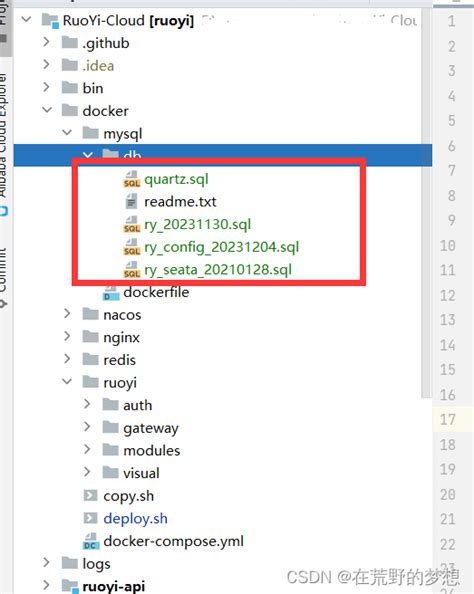 使用docker Compose部署若依微服务项目详细教程docker部署若依微服务 Csdn博客