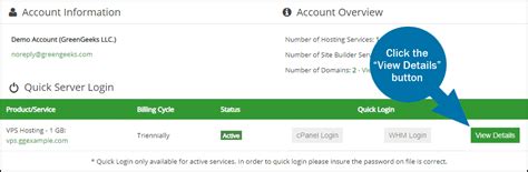 Accessing The Vps Control Panel