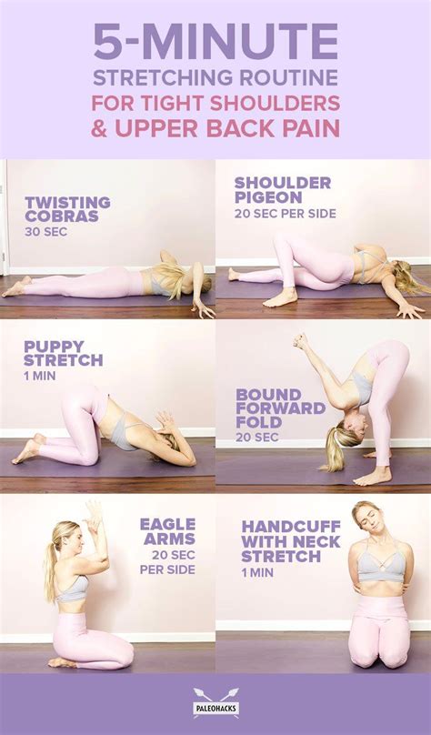 5 Minute Stretching Routine For Tight Shoulders Upper Back Pain Artofit