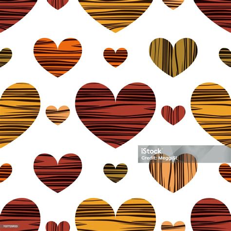 Hearts With Stripes Stock Illustration Download Image Now Abstract