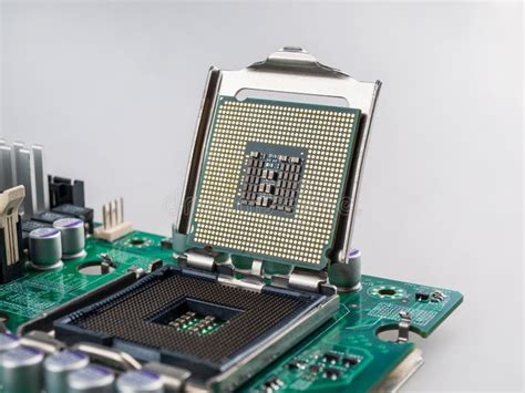 Central Processing Unit Cpu Server Computer Before Installing Motherboard Socket Computer