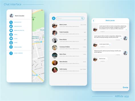 Chat Interface Carpool App By Ingrid Peñailillo On Dribbble