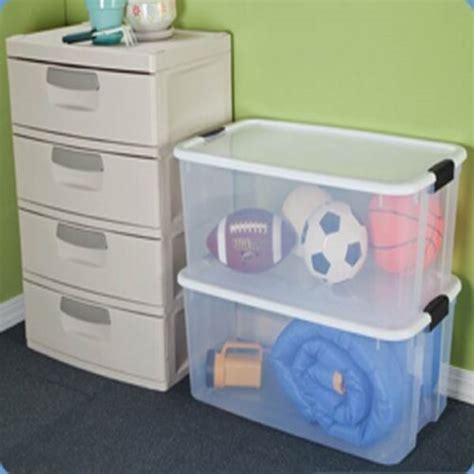 Sterilite 116 Quart Clear Stackable Latching Storage Box Container 32 Pack 32 Pc Frys Food