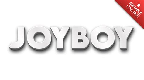 Joyboy Text Effect Generator