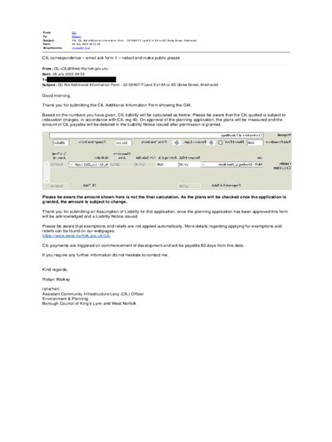 Fillable Online Cil Correspondence Email Ack Form 1 Fax Email Print Pdffiller