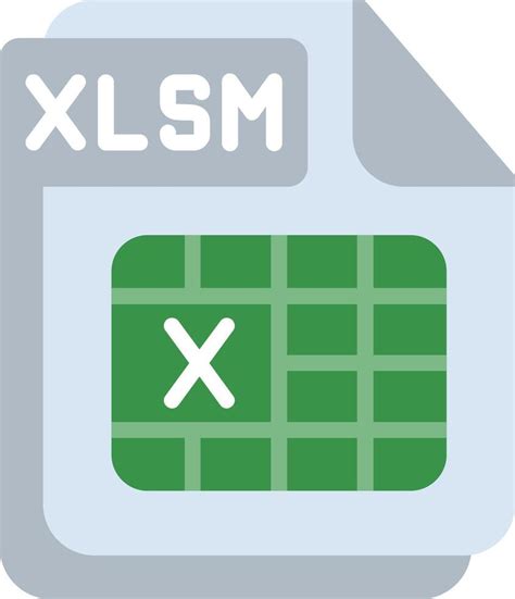 Xlsm Flat Illustration Design 54686491 Vector Art At Vecteezy