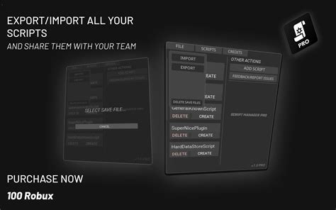 Script Manager Pro Save And Share Your Scripts Community Resources