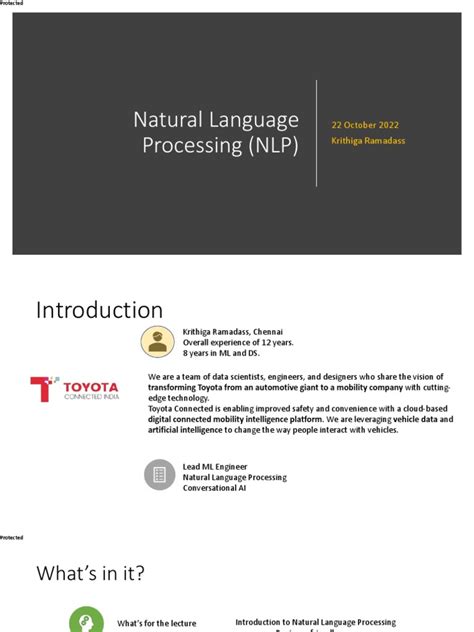 An Introduction To Natural Language Processing Nlp Core Concepts Techniques Tools And