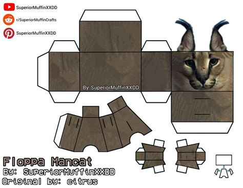 Floppa Mancat Papercraft