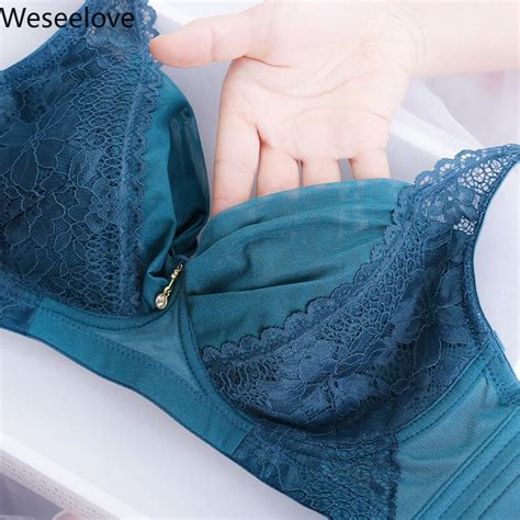 여성용 플러스 사이즈 브래지어 레이스 브라렛 섹시한 통기성 큰 가슴 땀 흡수 플러스 사이즈 Soutien Gorge