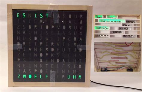 Homemade DIY Word Clock EEWeb