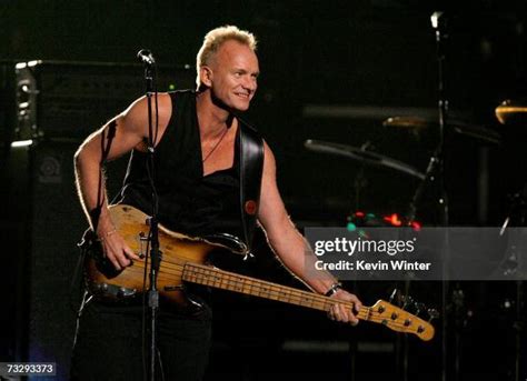 Musician Sting Performs Roxanne Onstage With The Band The Police