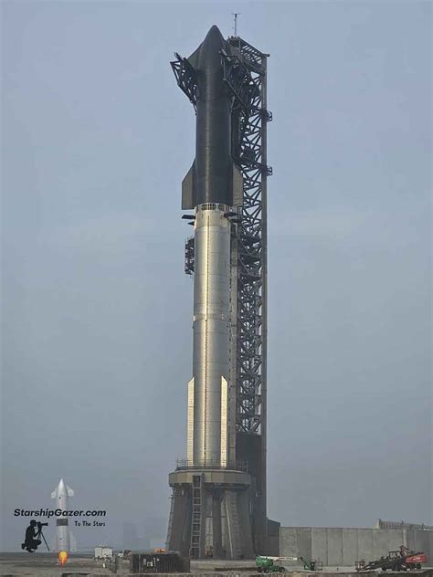 Flight 3 Starship Is Now Fully Stacked On Super Heavy Booster Eonmsk News