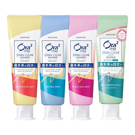 Ora2 Me Toothpaste Stain Clear Paste 140g 净白无瑕牙膏 Ubat Gigi Kiwi Fresh Mint Peach Mint A2 Natural