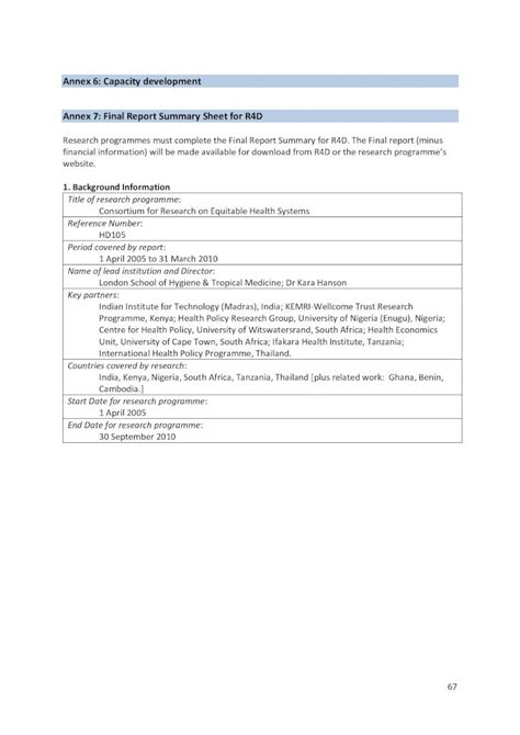 Pdf 6 Capacity Development Annex 7 Final Report Summary Sheet