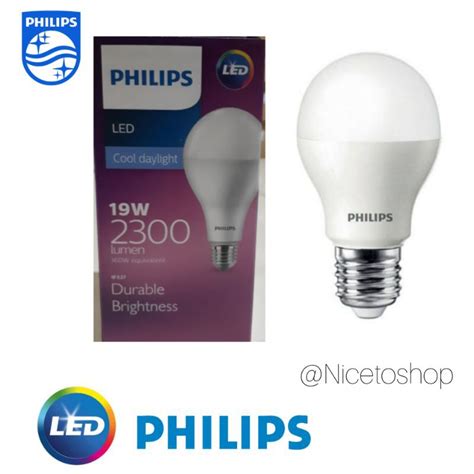 Jual Lampu Philips Bohlam LED Bulb 3W 4W 6W 8W 10W 12W 14 5W 19W Cooldaylight Shopee Indonesia