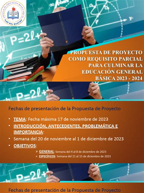 Proyecto Escolar Luz Del Guayas Pdf
