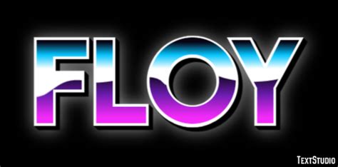 Floy Text Effect And Logo Design Name