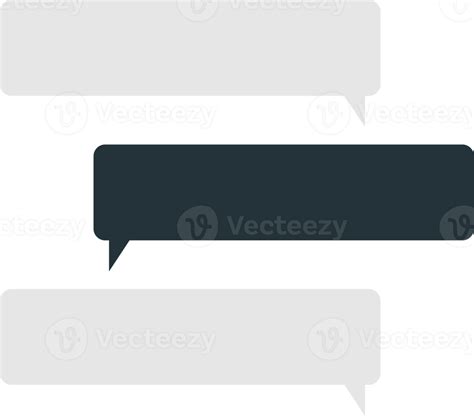 Message Boxes And Chats Illustration In Minimal Style PNG