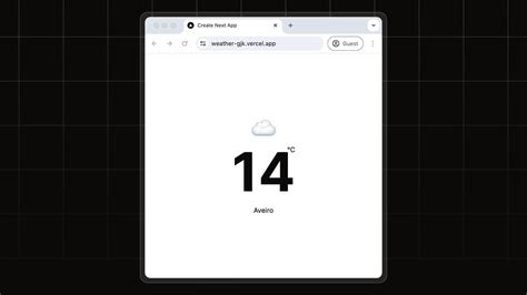 Nextjs Mini Tutorial Weather Forecast With Geo Detection On Vercel