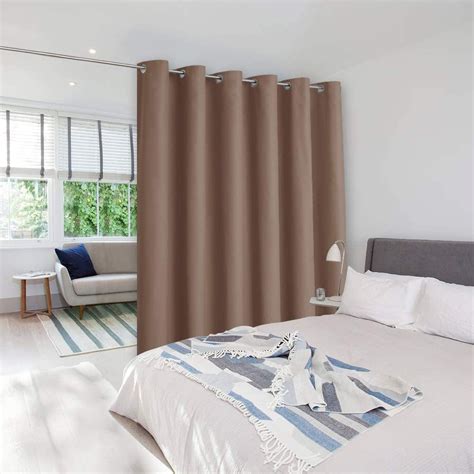 Room Divider Curtain Screen Partitions Hide Clutter Separate Functions Grommet Top Portable