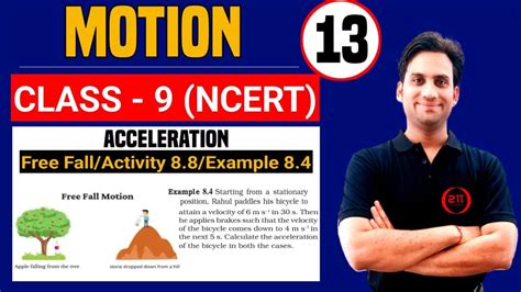 Motion 13 Free Fall Motion Activity 88 Example 84 Pg103