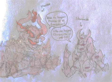 Khorne Y Slaneesh Be Like Rwarhammer40kesp