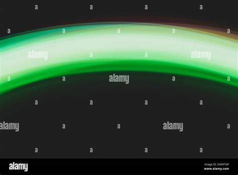 Colorful Light Traces With Long Exposure In The Dark Abstract Blurred