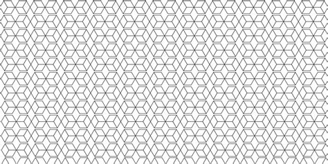 Geometric Tessellation Pattern Of Hexagons And Cubes Repeating