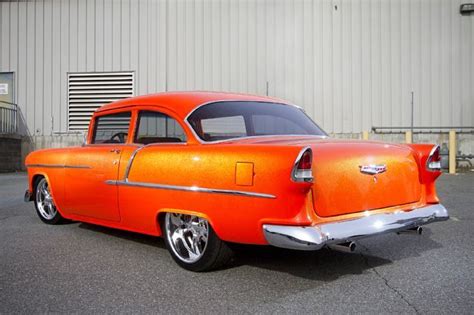 1955 Chevy Orange Big Block Rear Quarter View 1955 Chevy Chevy 1955