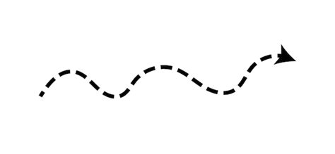 Premium Vector Dashed Arrow Set Vector Doodle Dot Line Thin Pointer