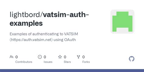 GitHub Lightbord Vatsim Auth Examples Examples Of Authenticating To