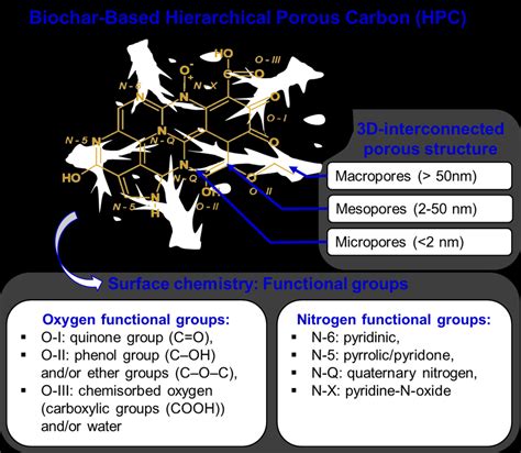 Schematic Model Of The Porosity Structure And Surface Chemistry Of Download Scientific