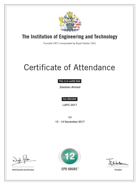 Lapc 2017 Certificate Pdf Professional Development Science And Technology