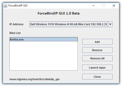 3 forcebindip gui to force bind network interface