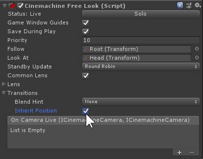 Solved How To Change Cinemachine Camera Transform Unity Engine Unity Discussions