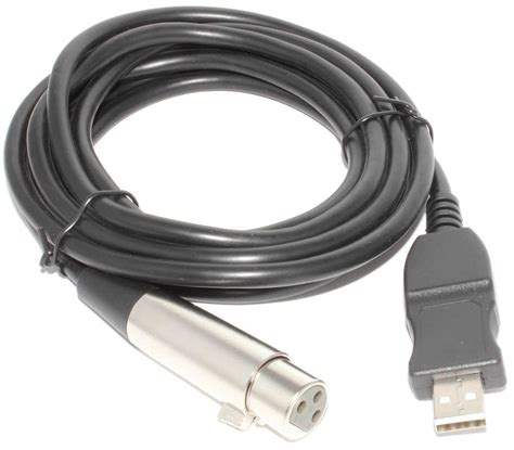 Кабель Xlr Usb 2 0 Кабель переходник Xlr Usb для микрофона 3 м купить по низкой цене в