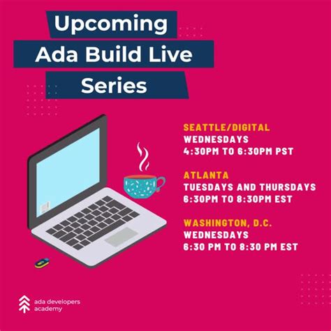 Ada Developers Academy On Linkedin Ada Build Live Series