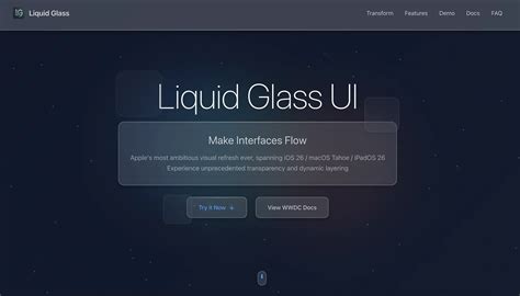 Liquid Glass Ui Toolkit Transform Designs With Glass Effects