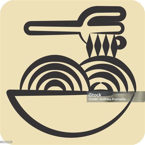 아이콘 스파게티 레스토랑 기호와 관련이 있습니다 손으로 그린 스타일 디자인 편집 가능 건강한 식생활에 대한 스톡 벡터 아트 및 기타 이미지 건강한 식생활 고기 낙서