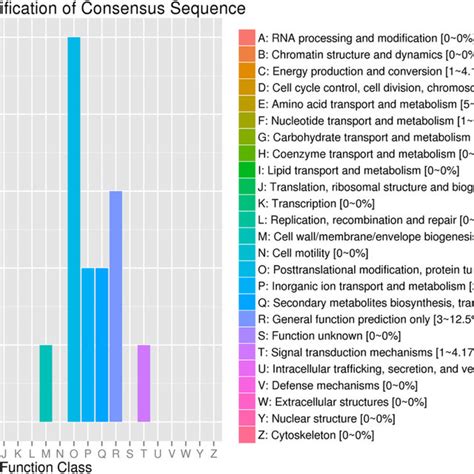 COG Function Classification Of The Consensus Sequences From The Control Download Scientific
