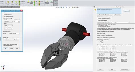 Moment Of Inertia Problem Solidworks
