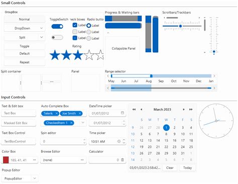 Touch Enabled Themes Themes Telerik Ui For Winforms