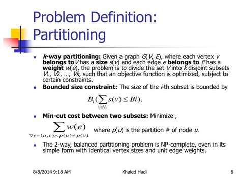 Ppt A Fundamental Bi Partition Algorithm Of Kernighan Lin Powerpoint Presentation Id3018382