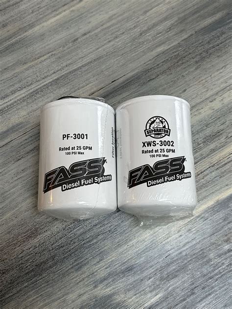 Fass Fuel Filters Particulate Filter And Water Separator John C Garage