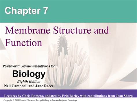 Cell Membrane Structure Function Week 5ppt