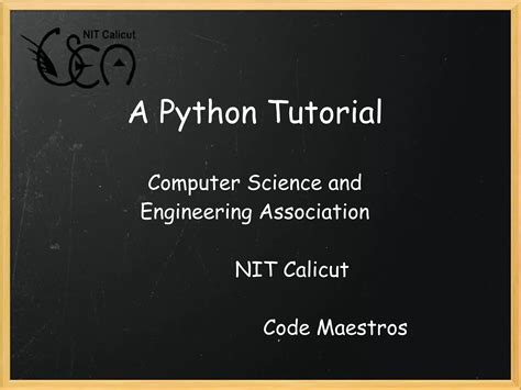 A Python Tutorial Ppt