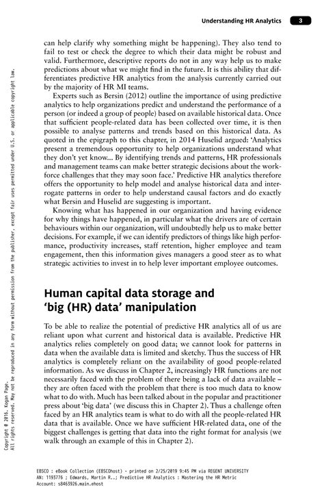 Predictive HR Analytics Mastering The HR Metric PDFDrive Pdf